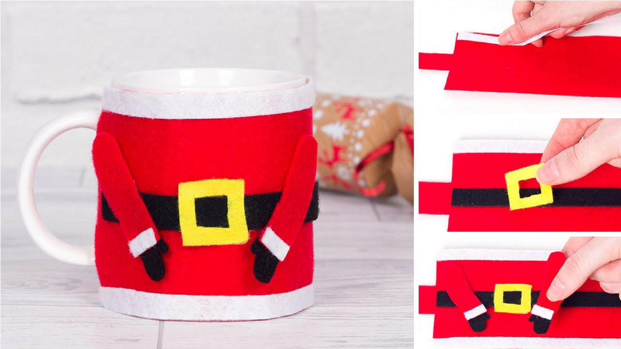 How To Create Your Own Santa Mug Hugger - YouTube