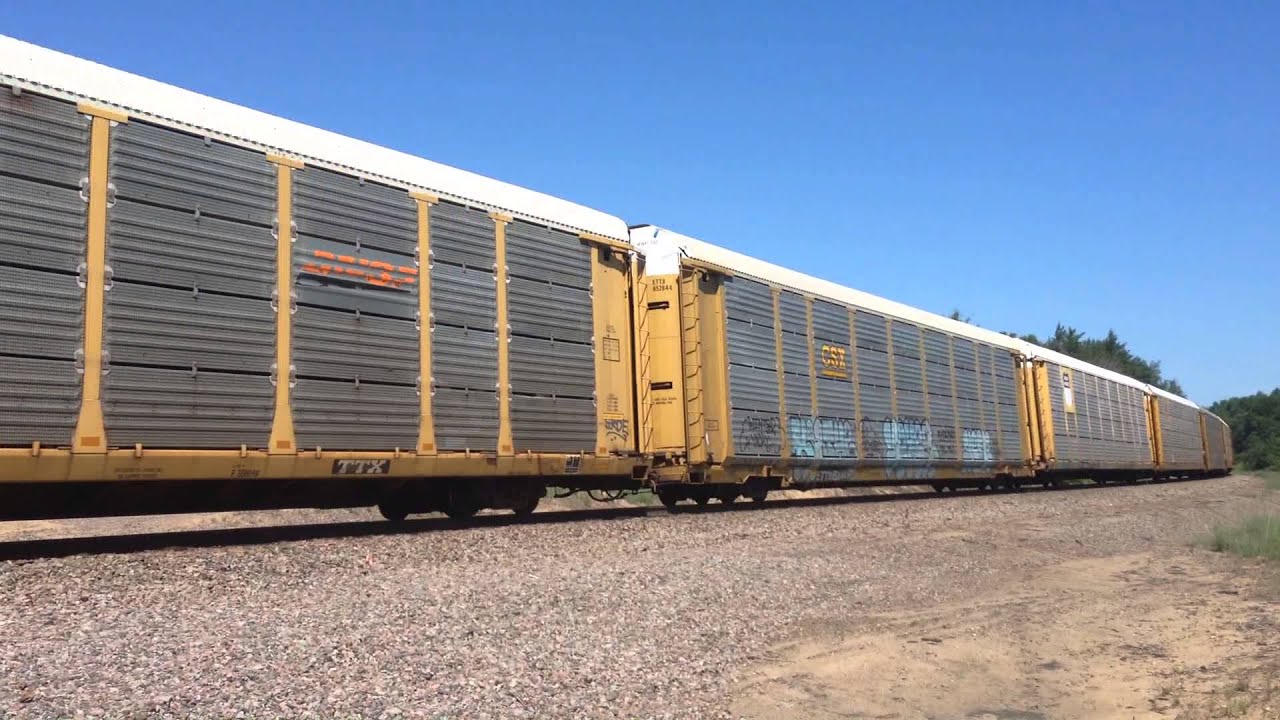 BNSF 5341 in Philbrook, MN - YouTube