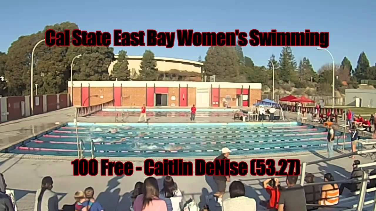 Meet Highlights: Cal State East Bay Women's Swimming (1-17-14) - YouTube