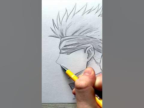 Drawing Gojo from Jujutsu Kaisen #jjk #art #shorts - YouTube