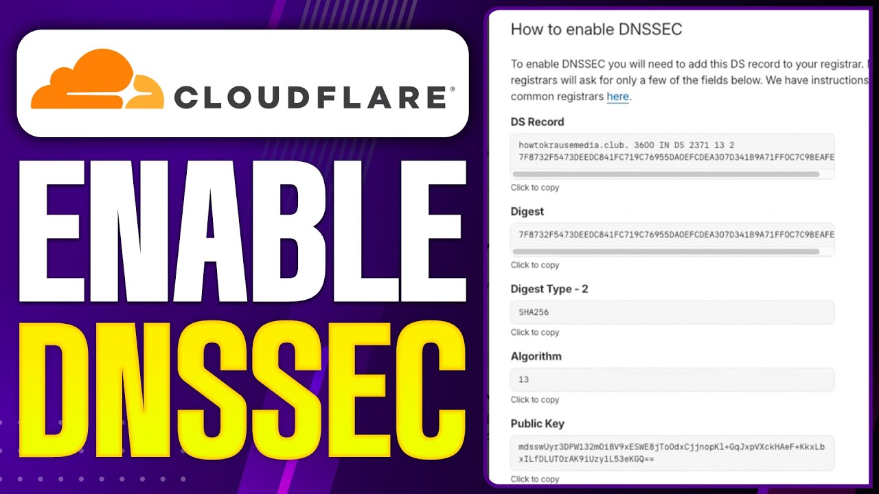 How To Enable DNSSEC On Cloudflare (2025 Updated Tutorial) - YouTube