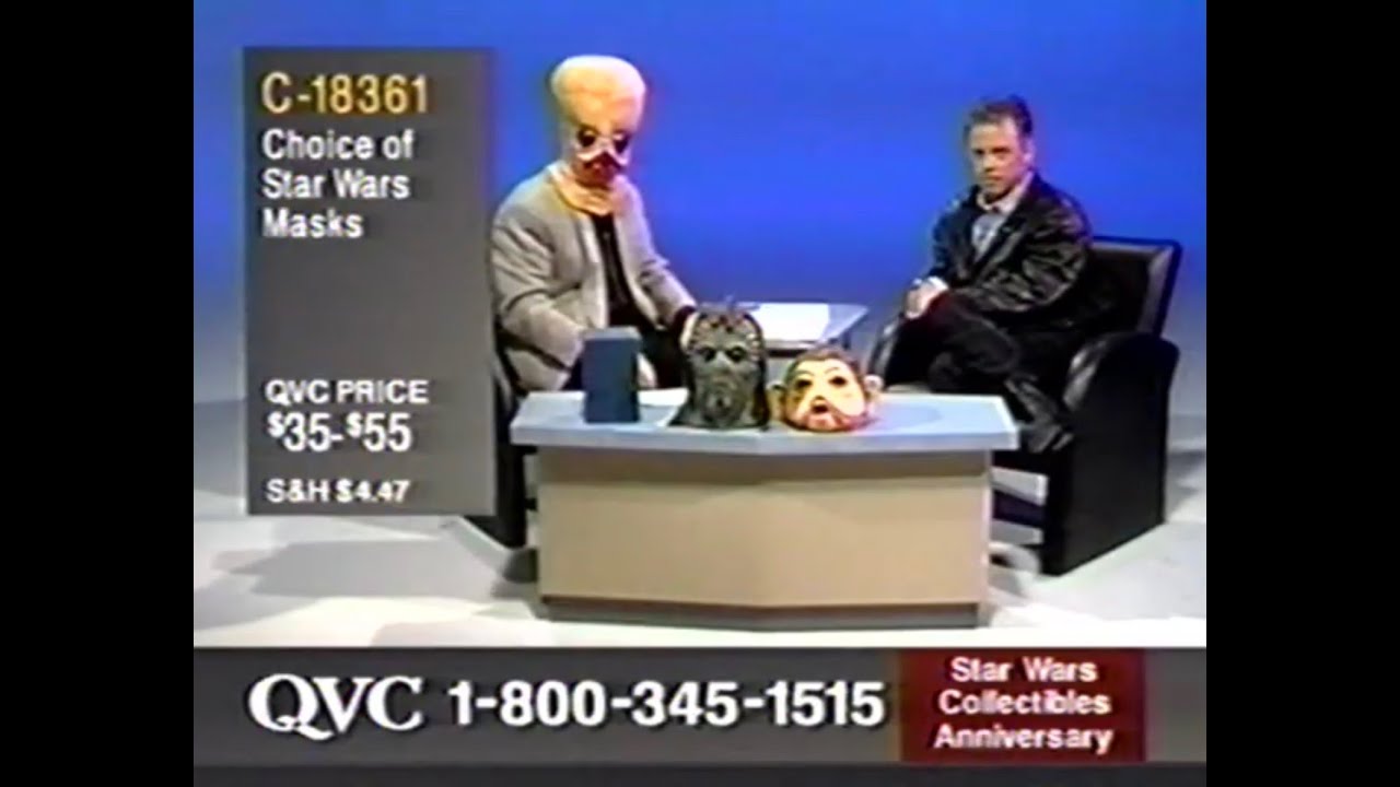 Star Wars QVC collectibles show (from 1995 and featuring Mark Hamill ...