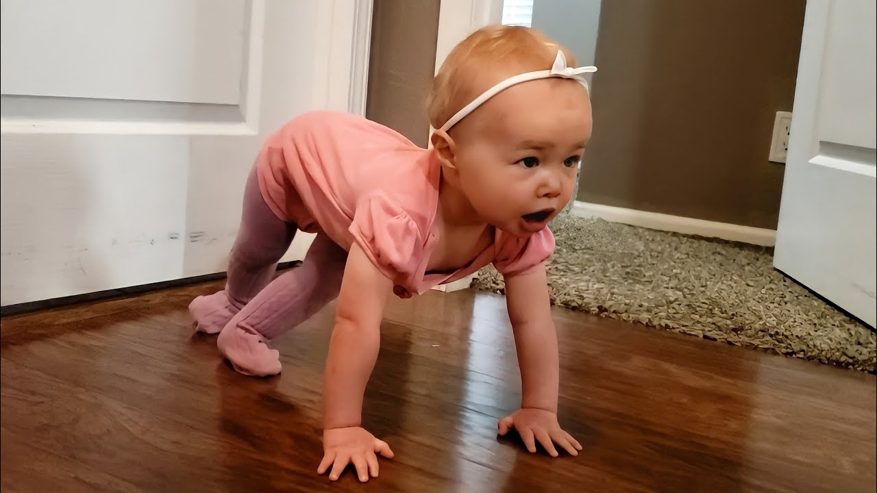 Baby Aubrey Will Be Walking Soon!!! She's Cruising! Baby Gives Her Big ...