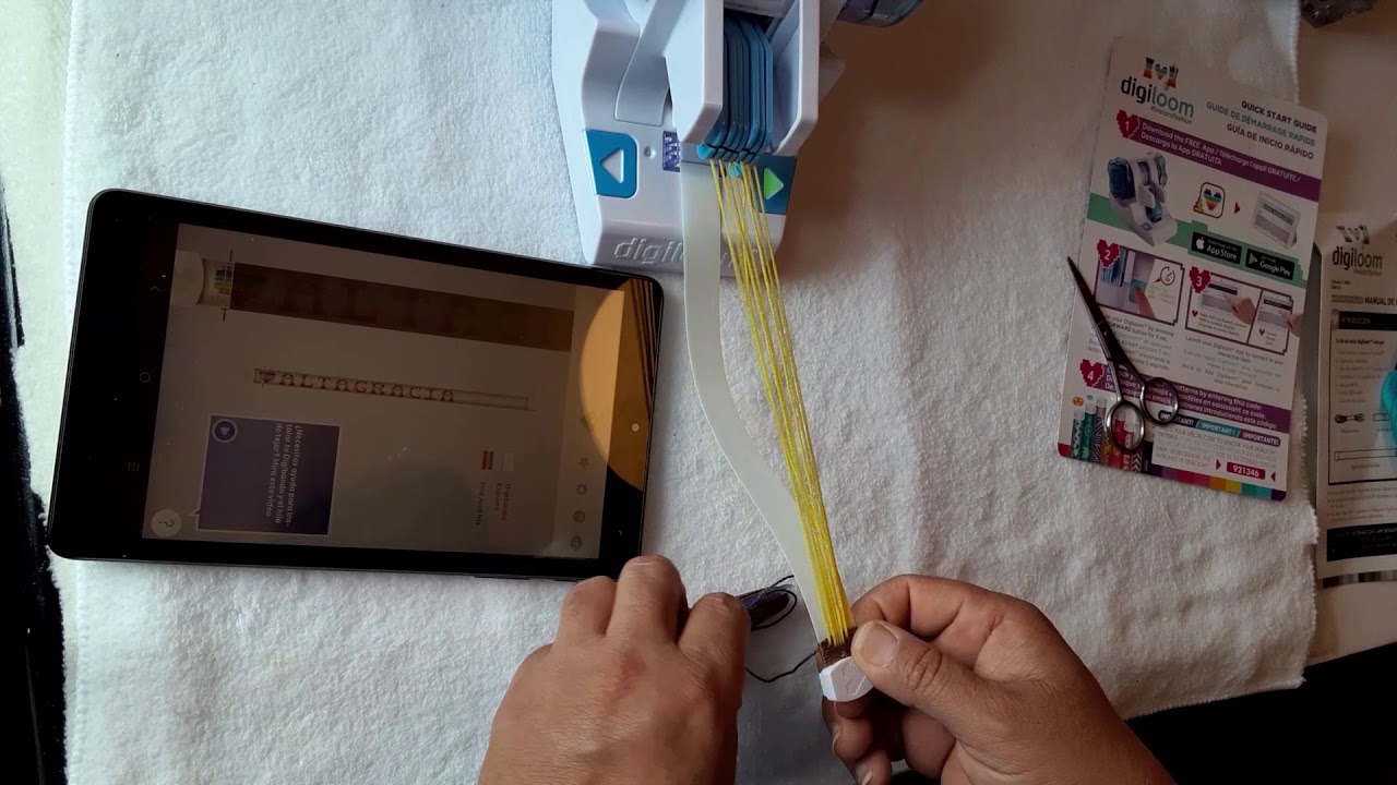 #tutorialdigiloom #digiloomenespañol #pulsera con letras hechas con ...