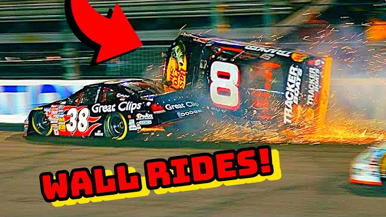 Nascar Wall Rides (Climbs) - YouTube