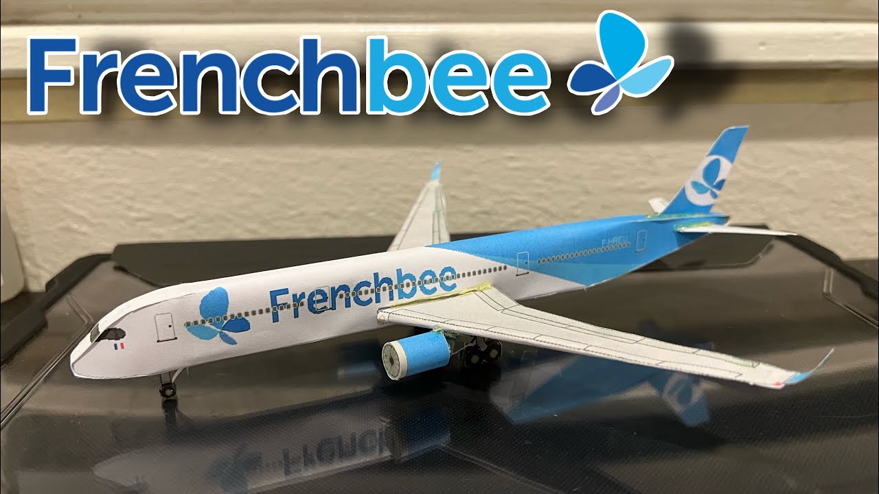 Papercraft Airigami FrenchBee Airbus A350-900 - YouTube