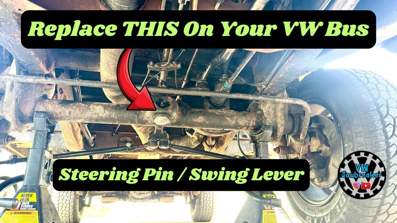 Volkswagen Bus Steering Pin Replacement - How To - NO Reamer Needed ...