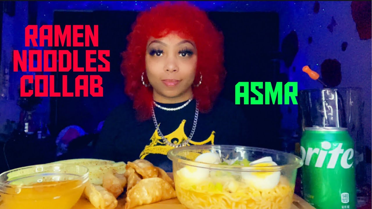 RAMEN NOODLES ASMR COLLAB|W/@msqueeneatsasmr904| LETS GET IN TO IT|# ...