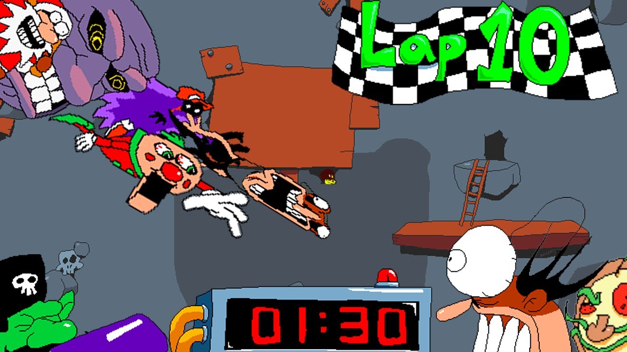 La lap 10 me da ganas de hacer ALT + F4 『 Pizza Tower 』 【 Piso 2, LAP ...