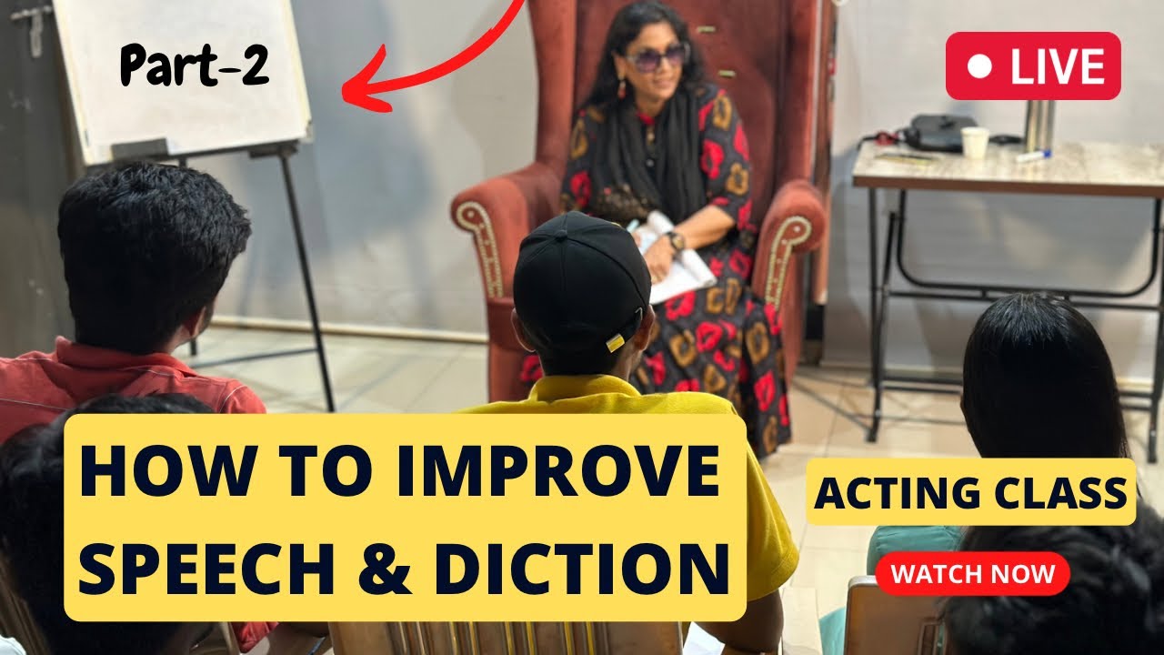 How to improve Speech & Diction | Live Master Class by Lata Haya | Part ...
