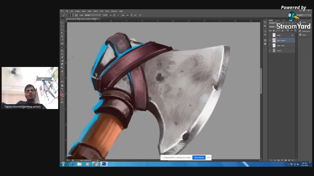 how to paint a gaming assets - YouTube