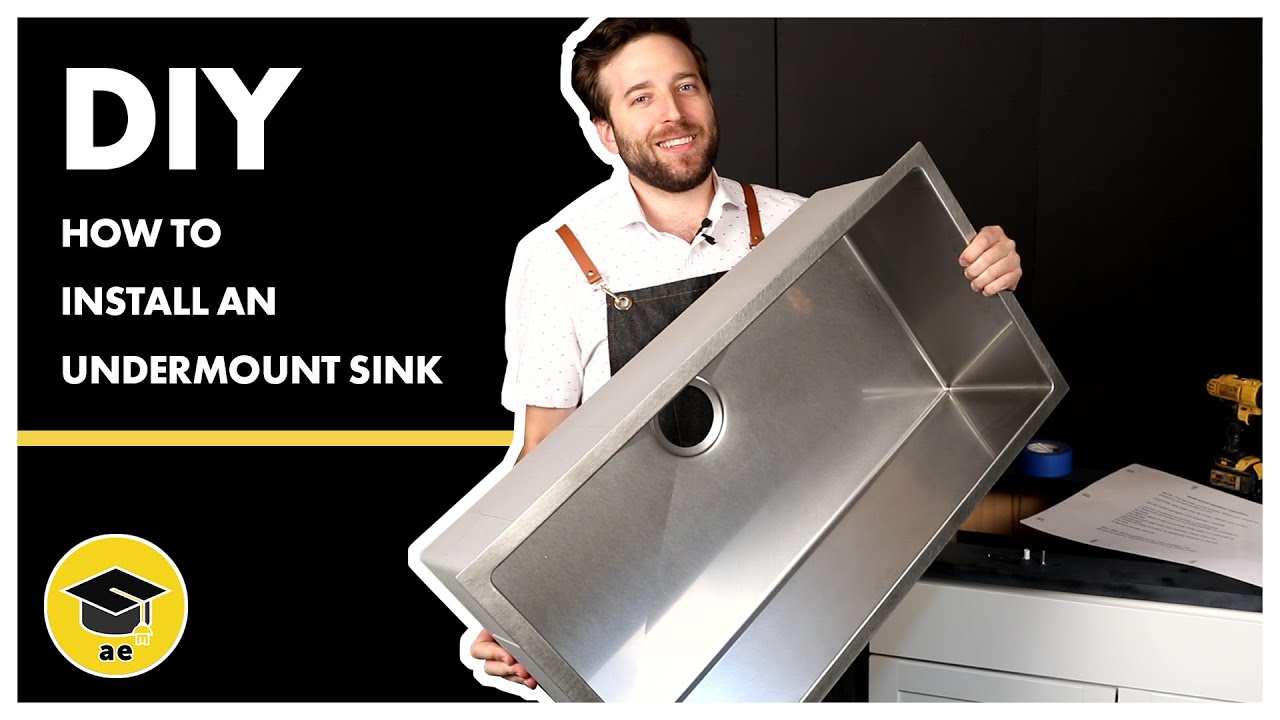 How to Install an Under-Mount Kitchen Sink - YouTube