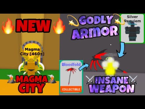 😱NEW UPDATE😱*FREE COLLECTIBLE?!?!?!?*🔥OVER HEAVEN ARMOR🔥*MAGMA CITY*⚔ ...