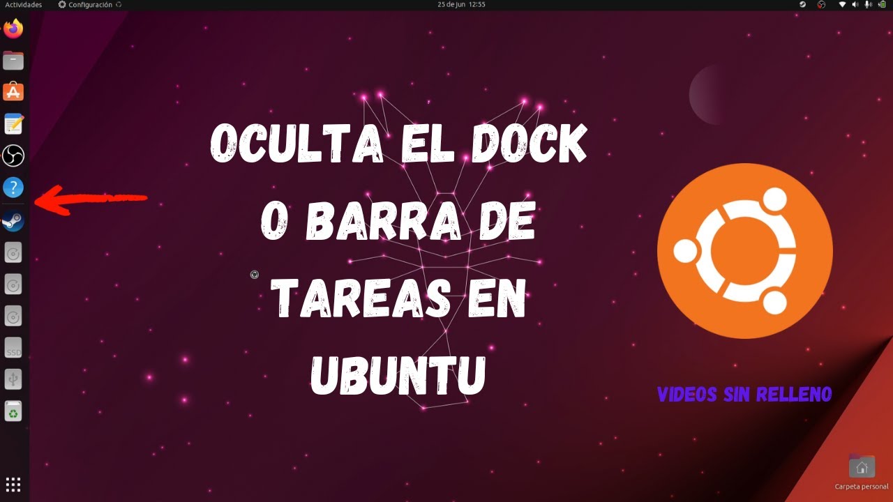 OCULTAR DOCK O BARRA DE TAREAS EN UBUNTU - YouTube