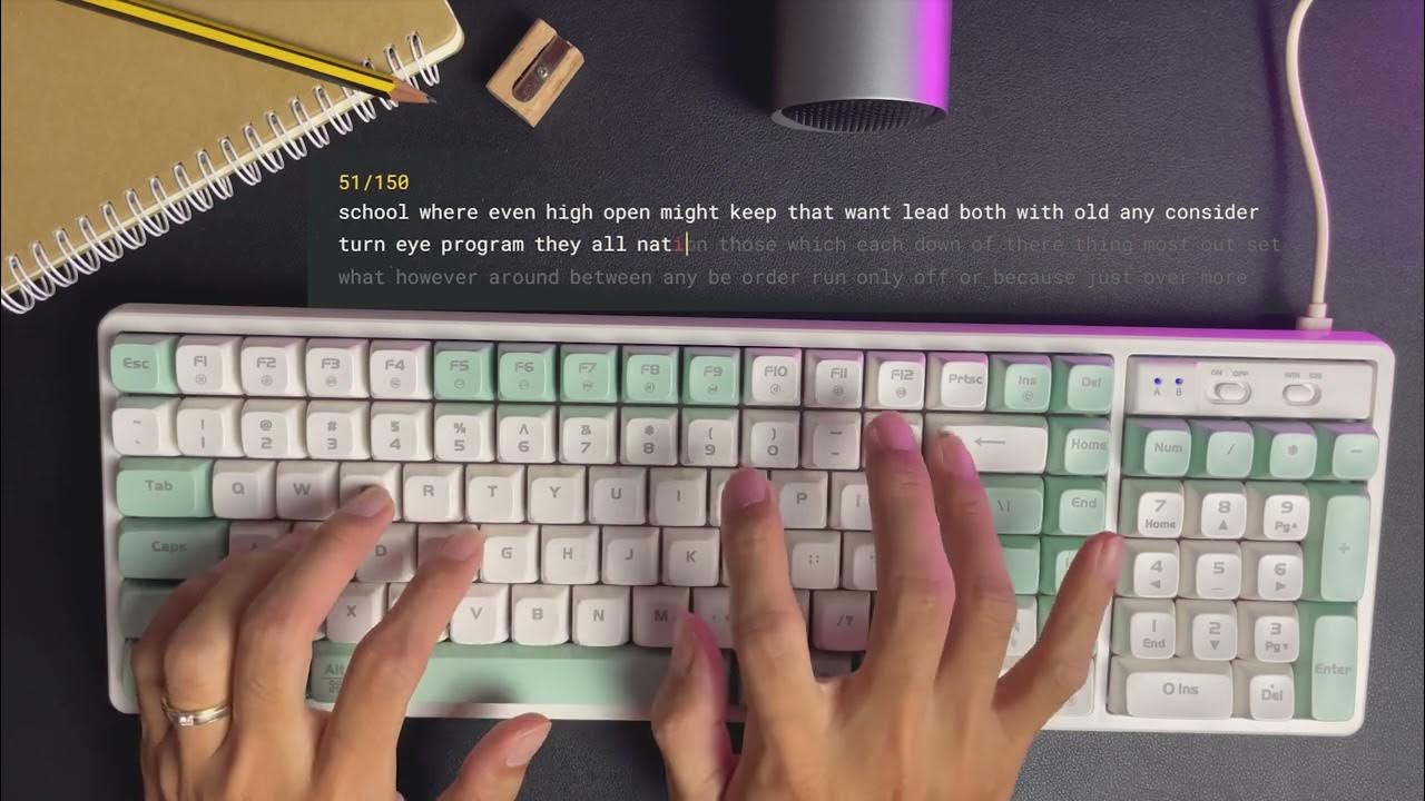 Typing ASMR | Mechanical Keyboard Langtu GK-102 - YouTube