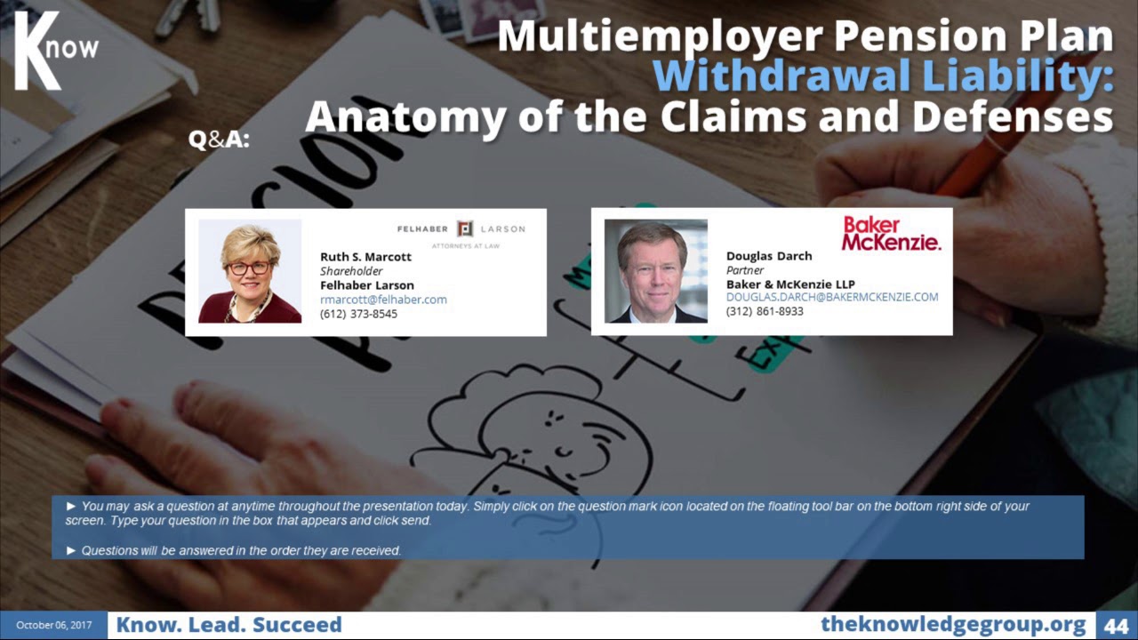 Multiemployer Pension Plan CLE: Claims and Defenses - YouTube