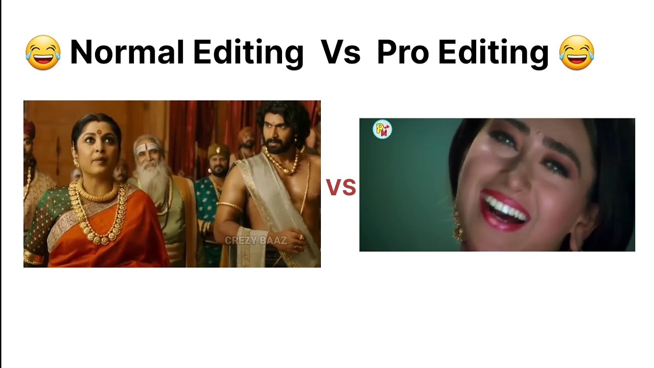 Normal Editing || Vs || Pro Editing || Funny Move And Song Dobbing ...