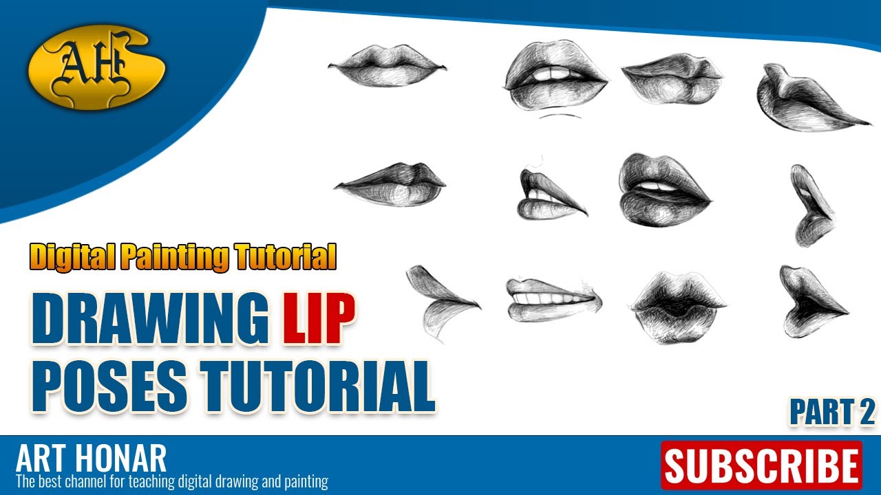 Drawing Lip Poses Part2 - YouTube