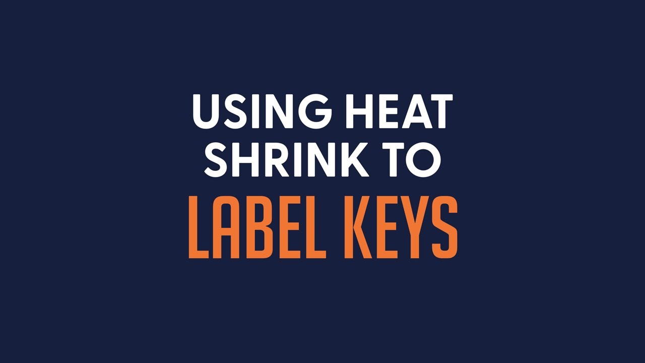 Using Heat Shrink to Label Keys - YouTube