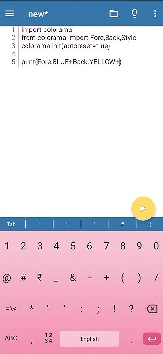 How Make A Colour Text In Pydroid 3 Shorts Sllcoding Youtube