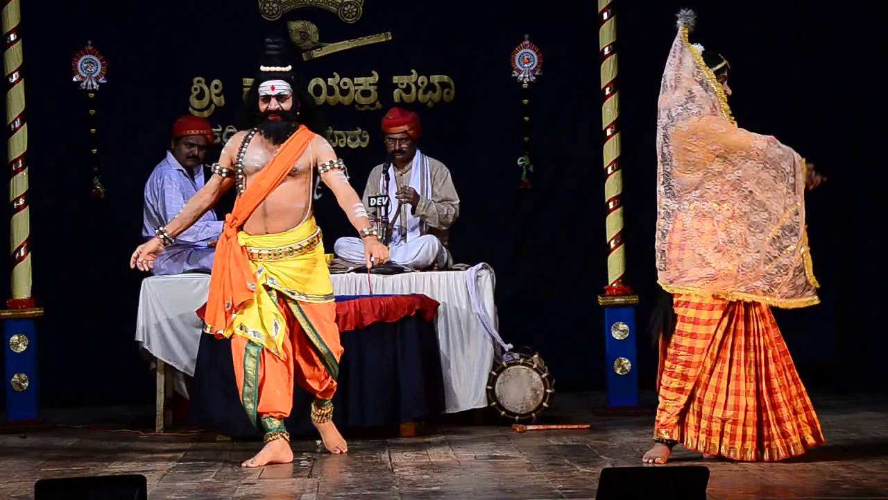 Yakshagana Vishwamithra Menake Yalaguppa and K Govind Bhat - YouTube