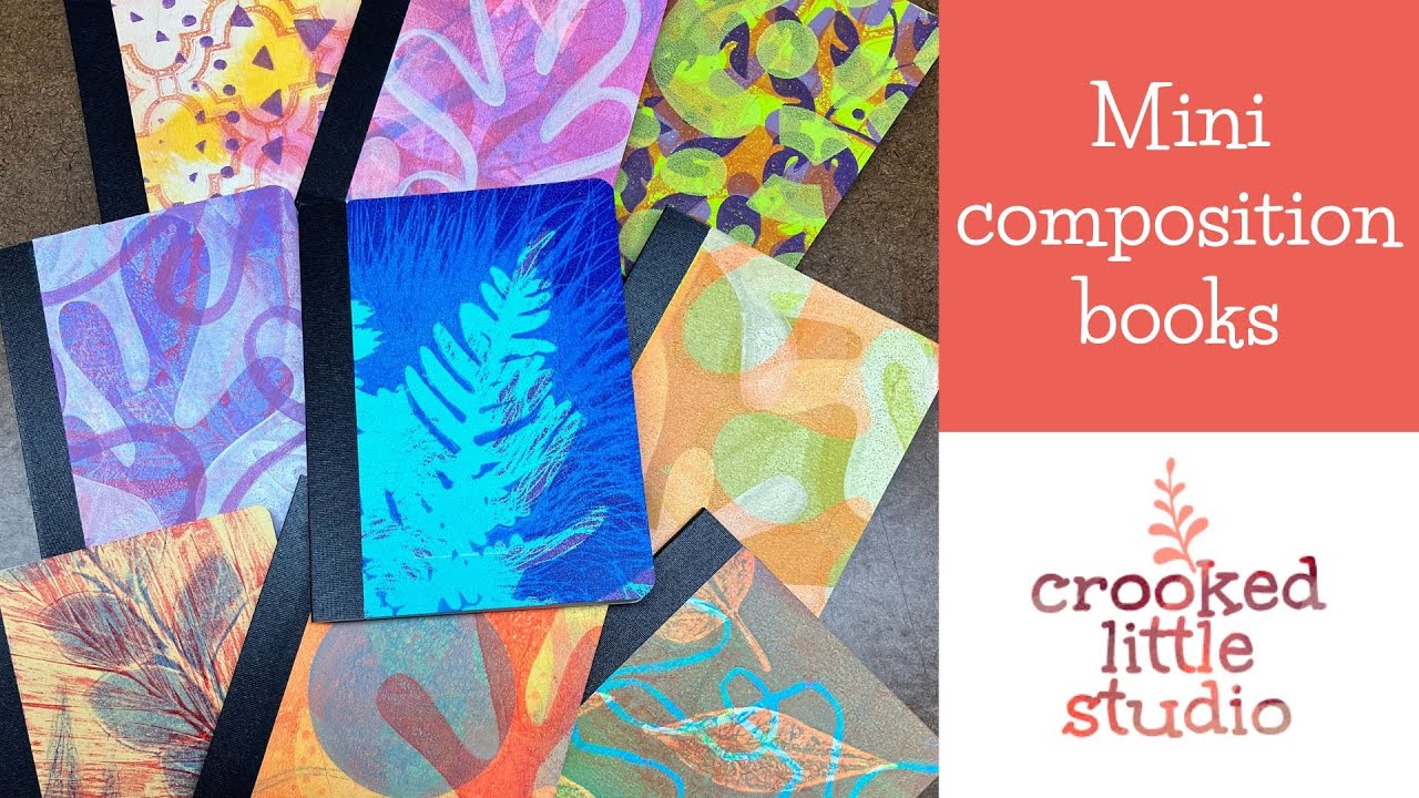 Mini composition notebooks - Perfect Stocking Stuffers! - YouTube