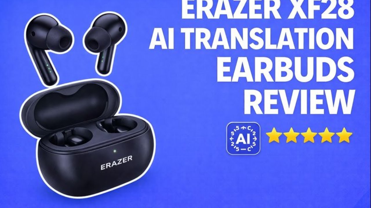 ERAZER XF28 AI Translation Earbuds Review - YouTube