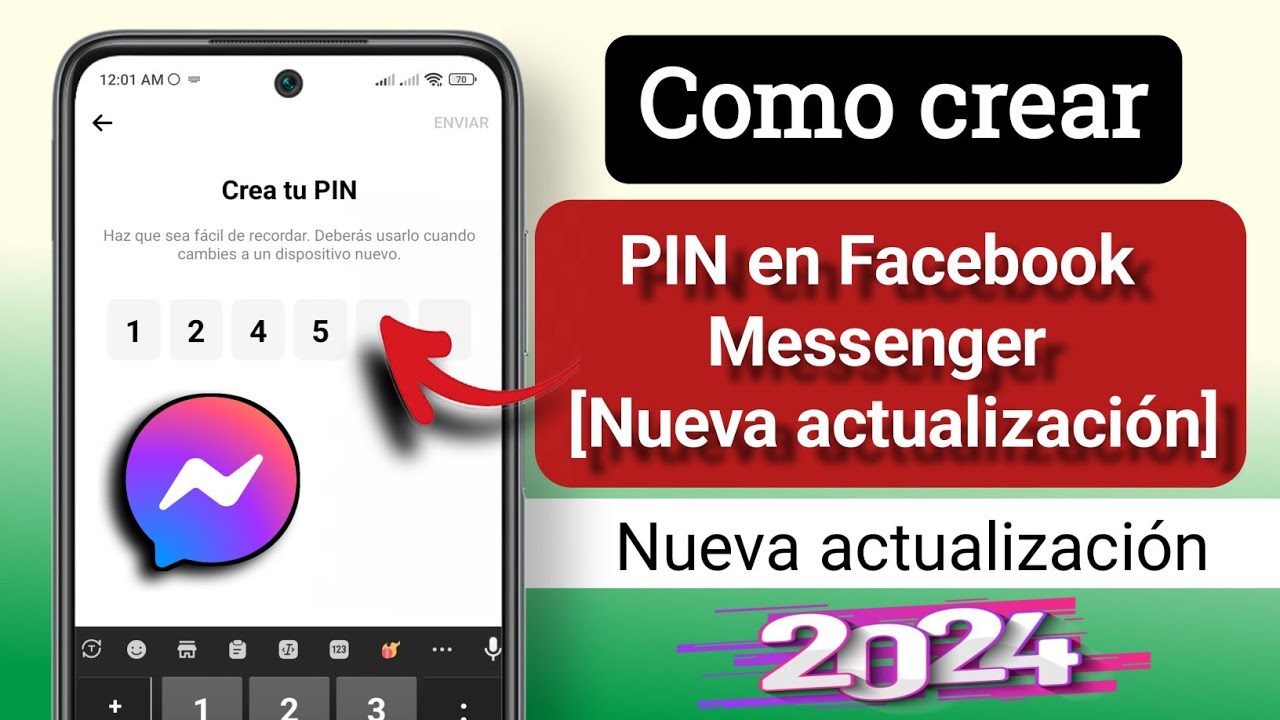 Cómo crear un PIN en Facebook Messenger | Nueva actualización | Establecer pin en Messenger ...