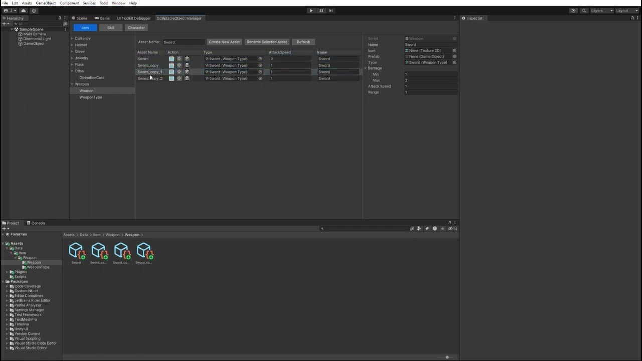 Streamline the management of ScriptableObject assets in Unity - YouTube