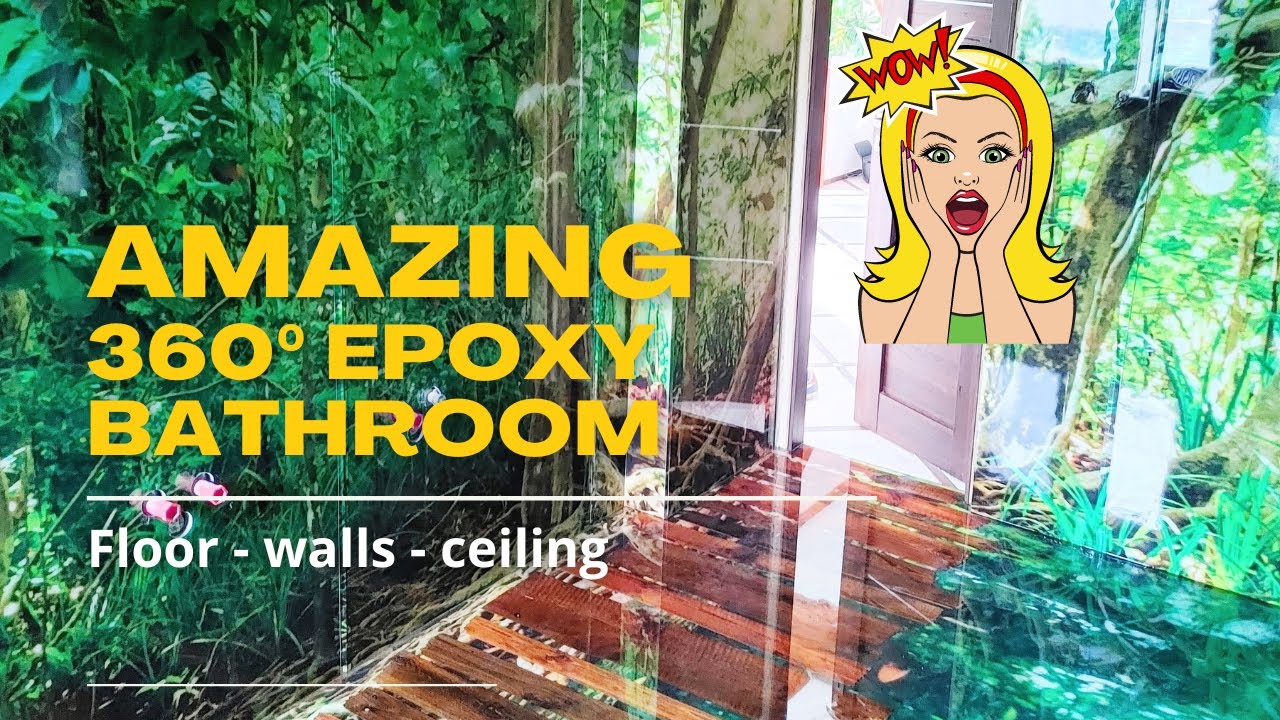 Amazing 360 degrees Epoxy resin Bathroom with shower- floor - walls ...