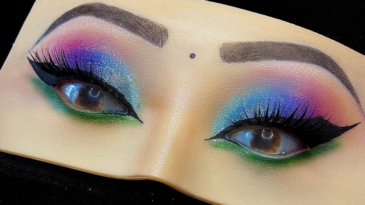 "Purple Haze Glam" || Multicolored Eye Makeup Tutorial - YouTube