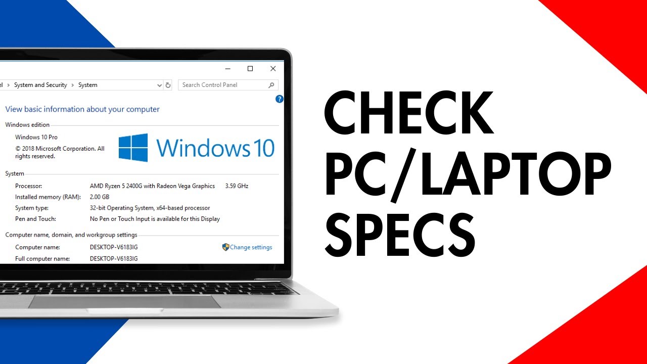 How to Check PC/Laptop Specs on Windows - YouTube