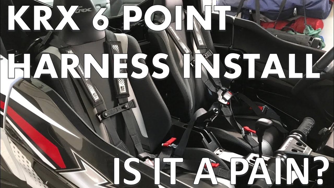 KRX 6 Point Harness Install and Overview - YouTube