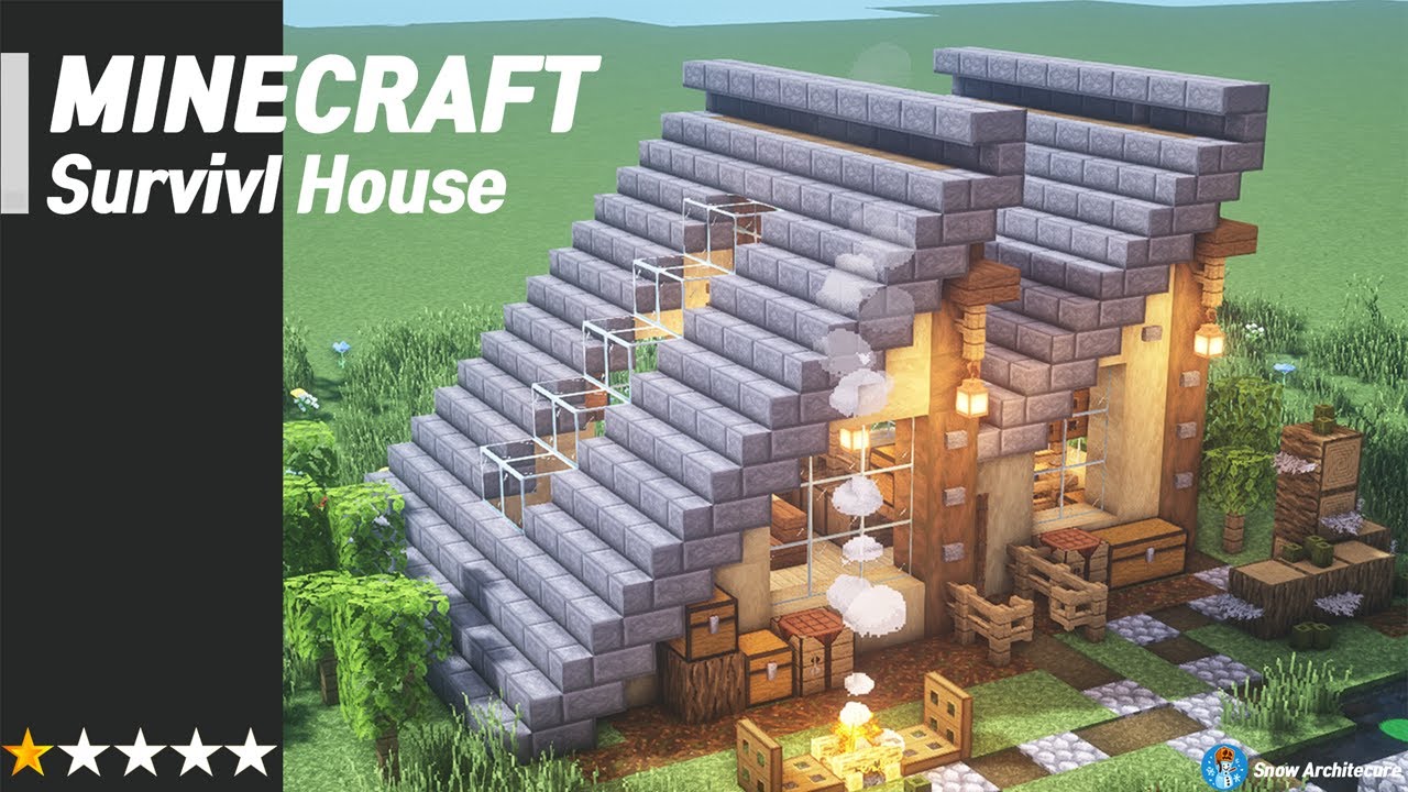 Minecraft : Triangle Wild Base l How to Build in Survival / Animation ...