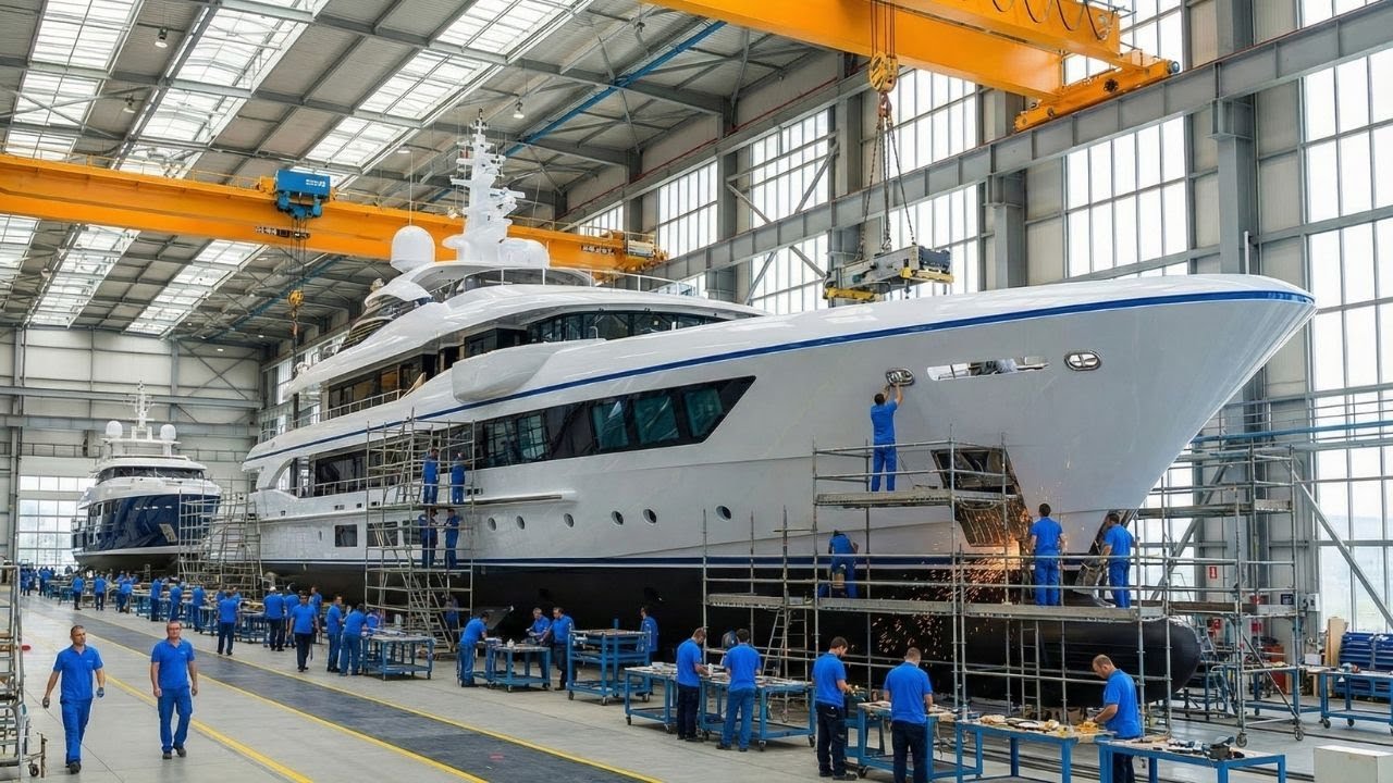 Inside the Billionaire Mega Yacht Factory – Building a 100-Meter Hybrid ...