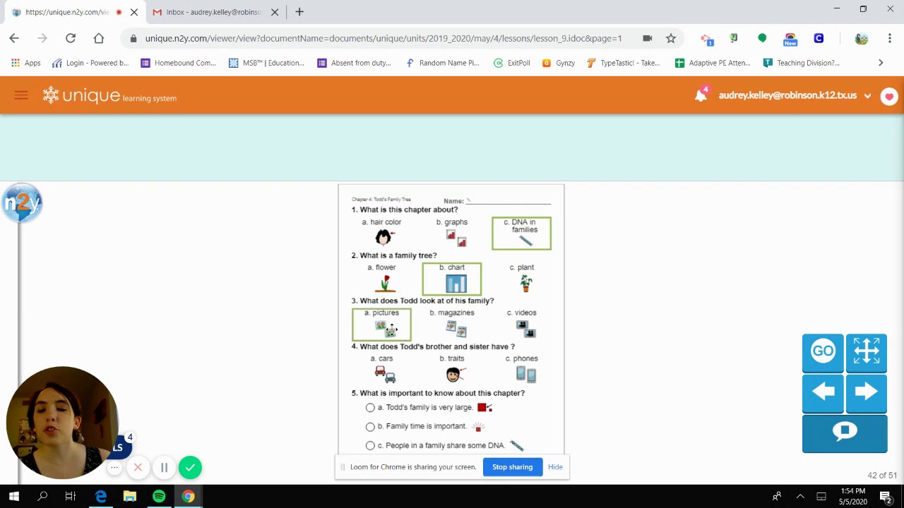 Comprehension: Ch. 4 Todd's Family Tree - YouTube