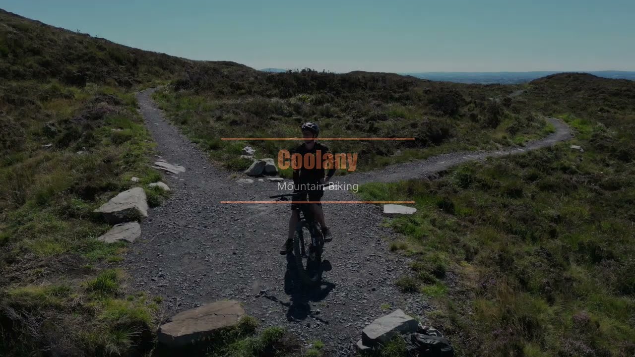 The Coolaney mtb trail, Sligo, Ireland. The full "no delay" black run ...