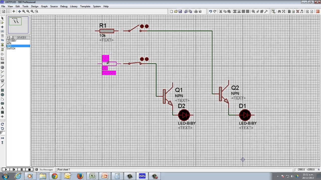 Simulación de un circuito en ISIS - Proteus - YouTube