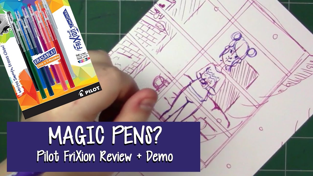 MAGIC PENS?! ~ PILOT FRIXION PENS REVIEW + DEMO ~ Ink Illustration ...