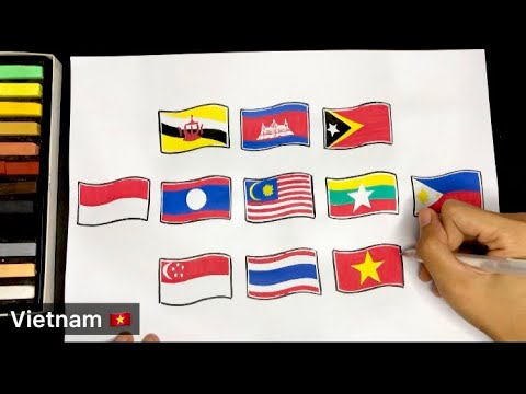 South East Asian Flag drawing #flag - YouTube