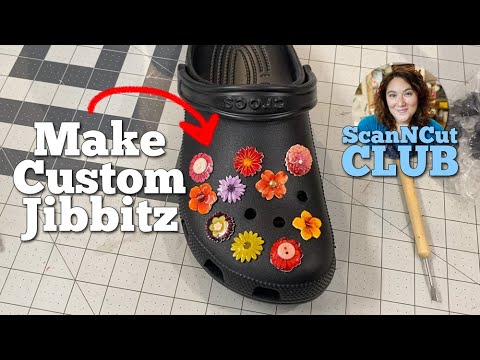 ScanNCut Club: Make Custom Jibbitz Shoe Charms for Your Crocs - YouTube