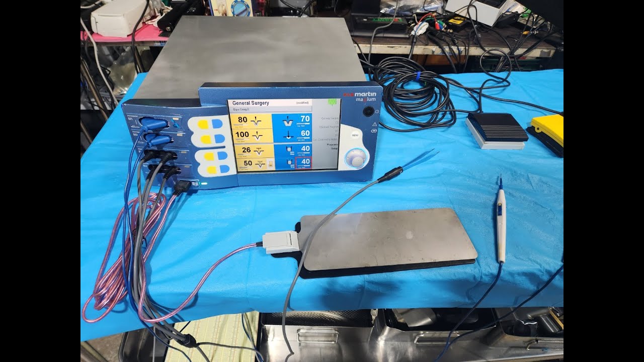 KLS MARTIN MAXIMUM ME 402 Electrosurgical Unit - YouTube