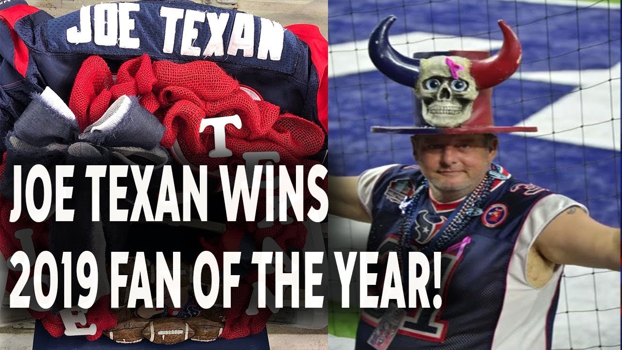 Joe Texan wins Fan of the Year - YouTube