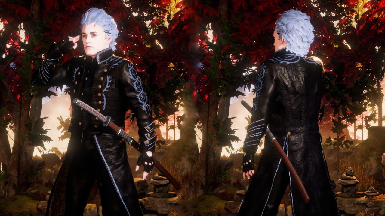 Mortal Kombat 1 - Vergil DMC5 Mod - YouTube
