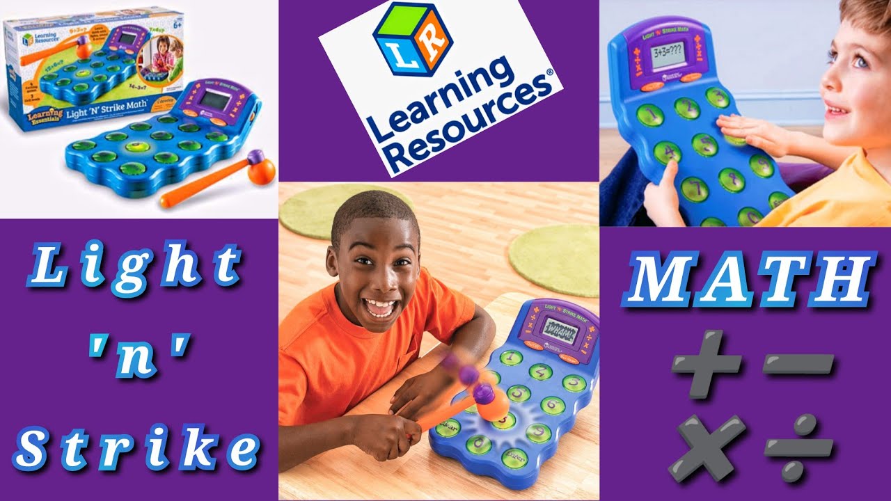 Learning Resources Light & Strike Math without a mallet (Preloved Math Learning Toy) - YouTube