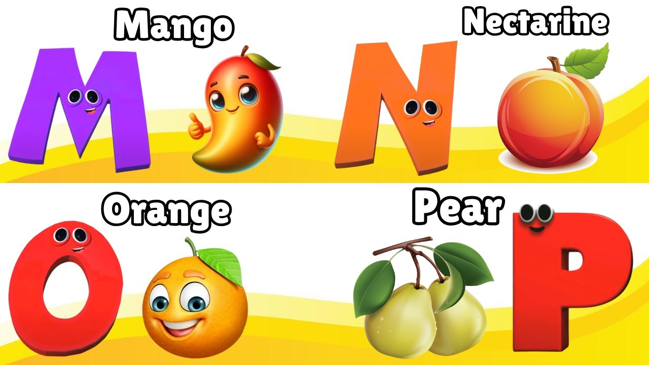 Fruit ABC Song | ABC Fruit Phonics song | Alphabet Fruits song for ...