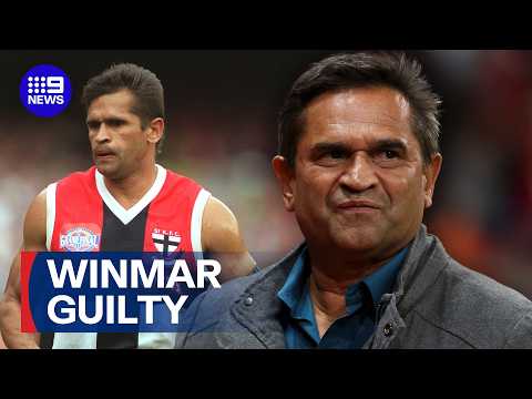 AFL great Nicky Winmar found guilty over brutal assault on a woman | 9 News Australia
