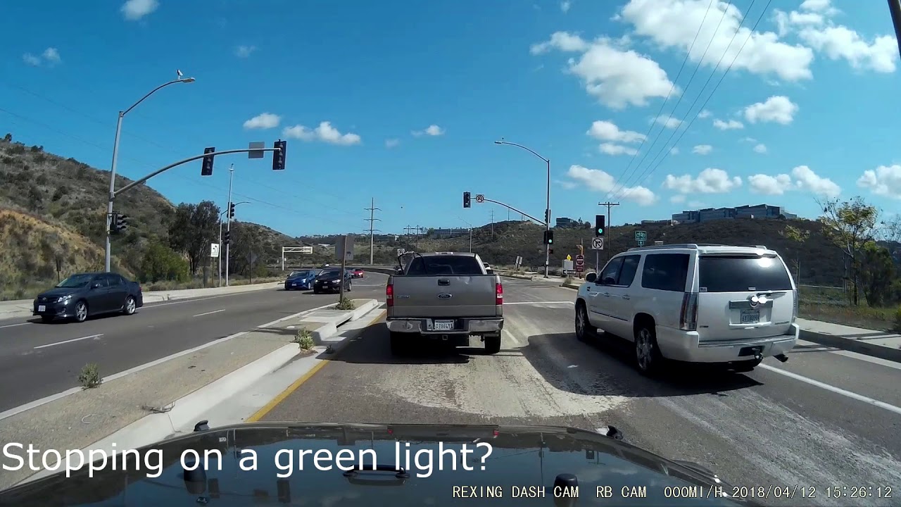Ignoring road signs on Poway Road - YouTube