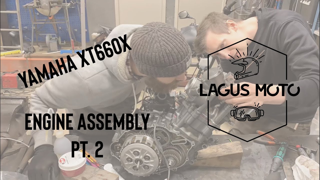Yamaha xt660x engine assembly PM-E03 pt. 2 - YouTube