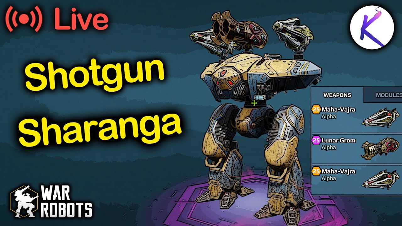 Sharanga with Grom and Maha-Vajra War Robots gameplay live stream WR ...